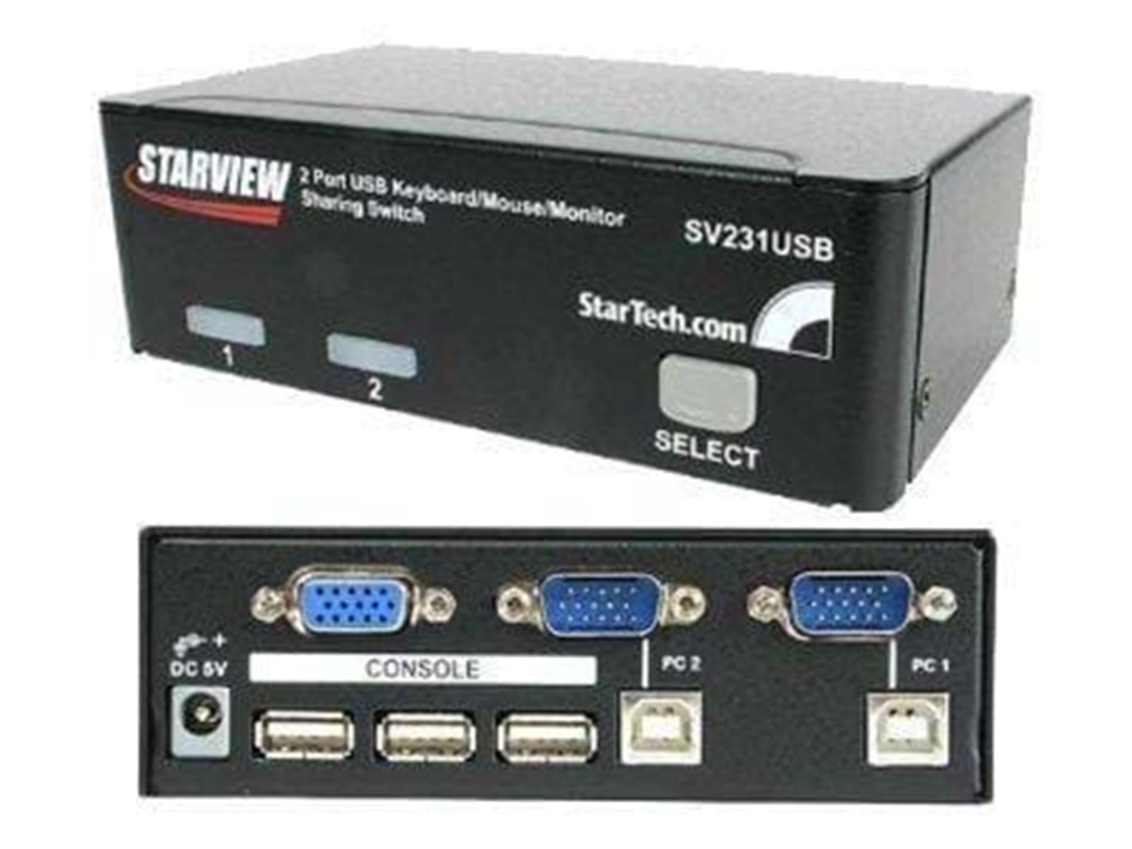 StarTech.com 2 Port Professional USB KVM Switch Kit mit Kabel - KVM ...