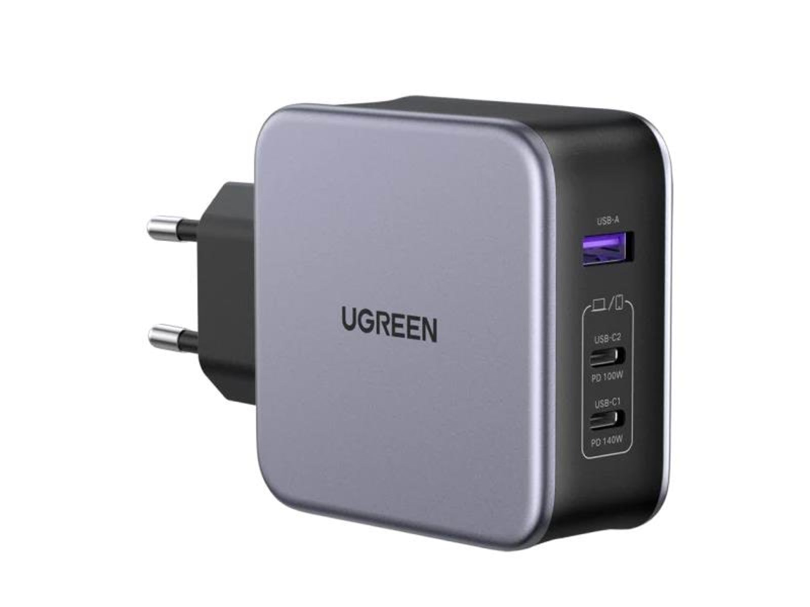 UGREEN Nexode 140W USB-C PD GaN Charger-3 Ports Wall Charger + 1.5m USB ...