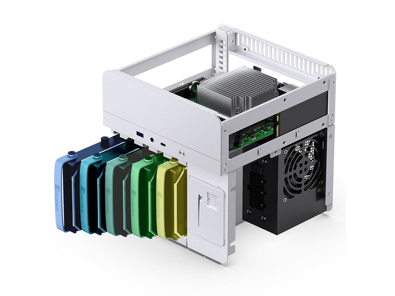 Jonsbo N2 Mini-ITX Case - White - Gehäuse - NAS tower - Weiß | Günstig