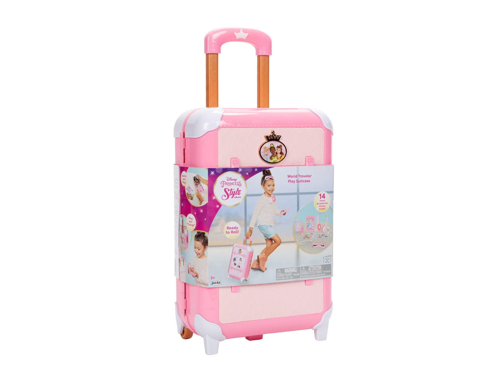 Jakks Disney Princess - Style Collection World Traveler Play Suitcase