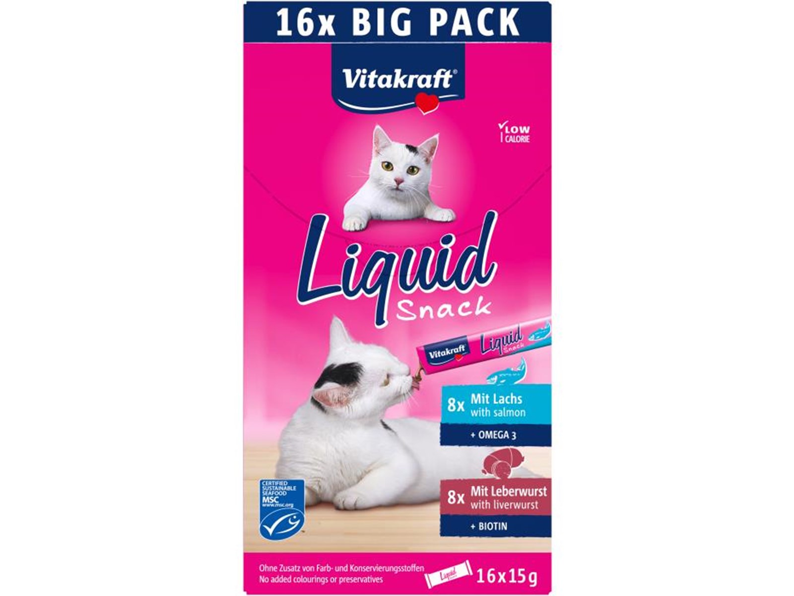 - Liquid Snack Multipack with Liver Sausage and Salmon MSC for cats ...