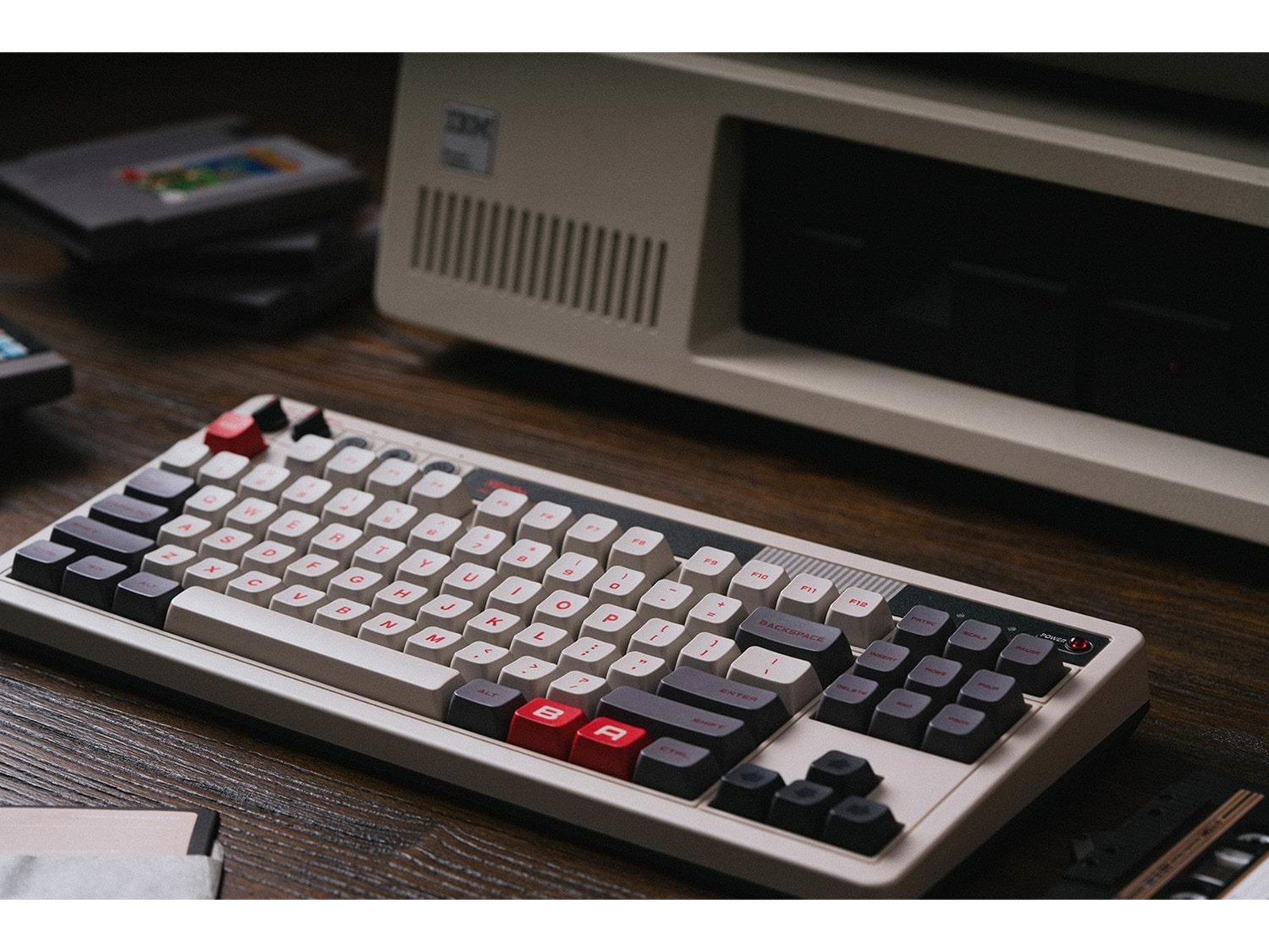 8BitDo Retro Mechanical Keyboard - N Edition ISO (QWERTZ) - Deutsch - Grau
