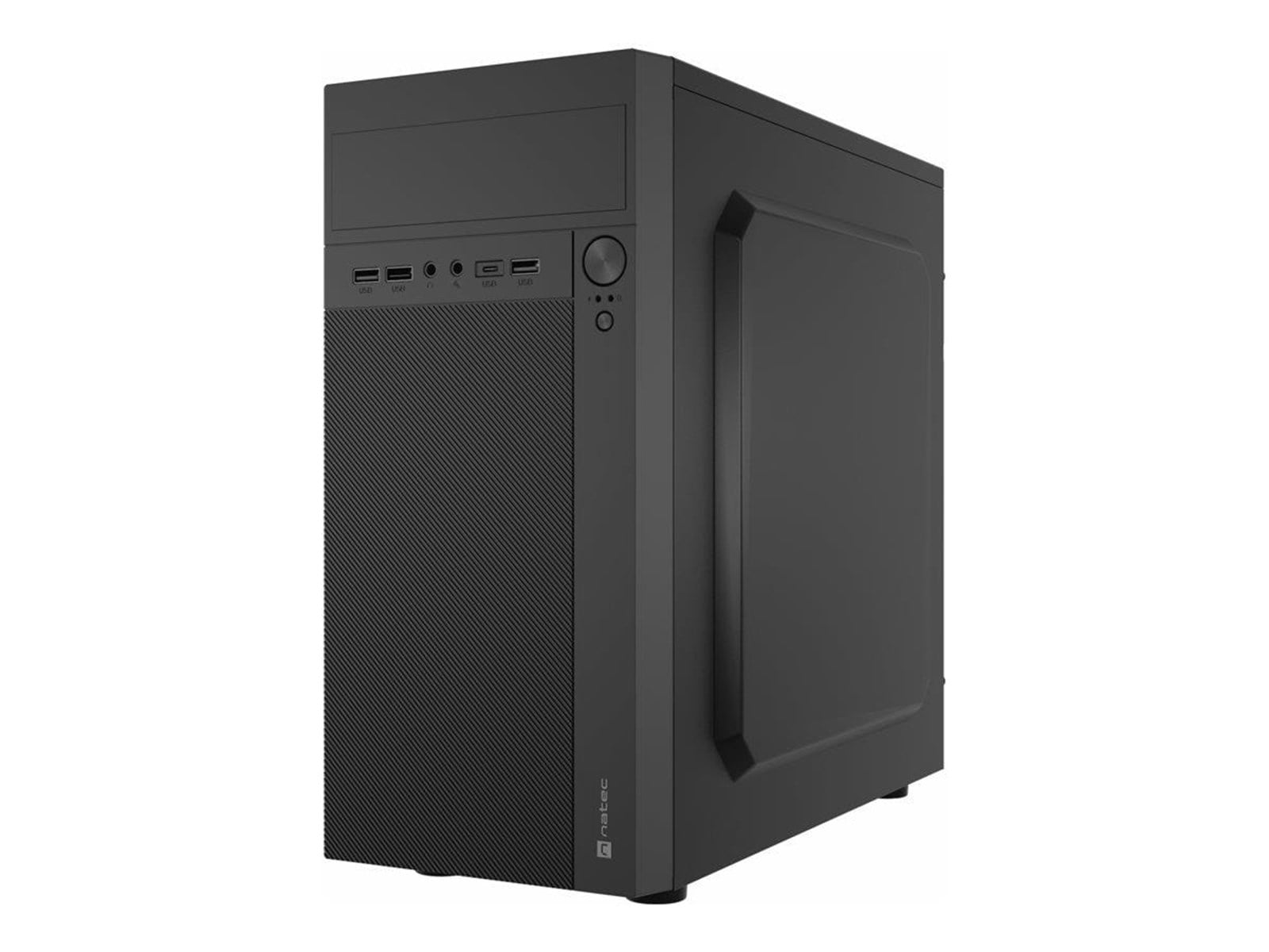 Natec HELIX - micro tower - micro ATX - Gehäuse - Tower - Schwarz