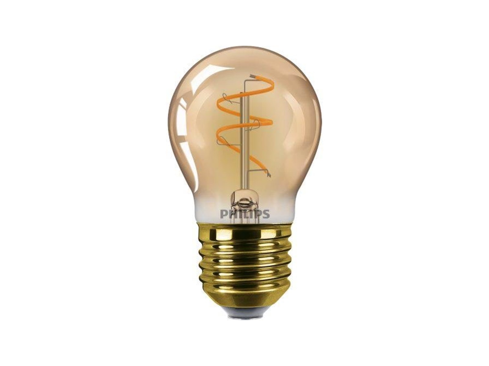 Philips LED-Lampe Filament Mini-ball 2.7W/918 (15W) Dimmable Amber E27