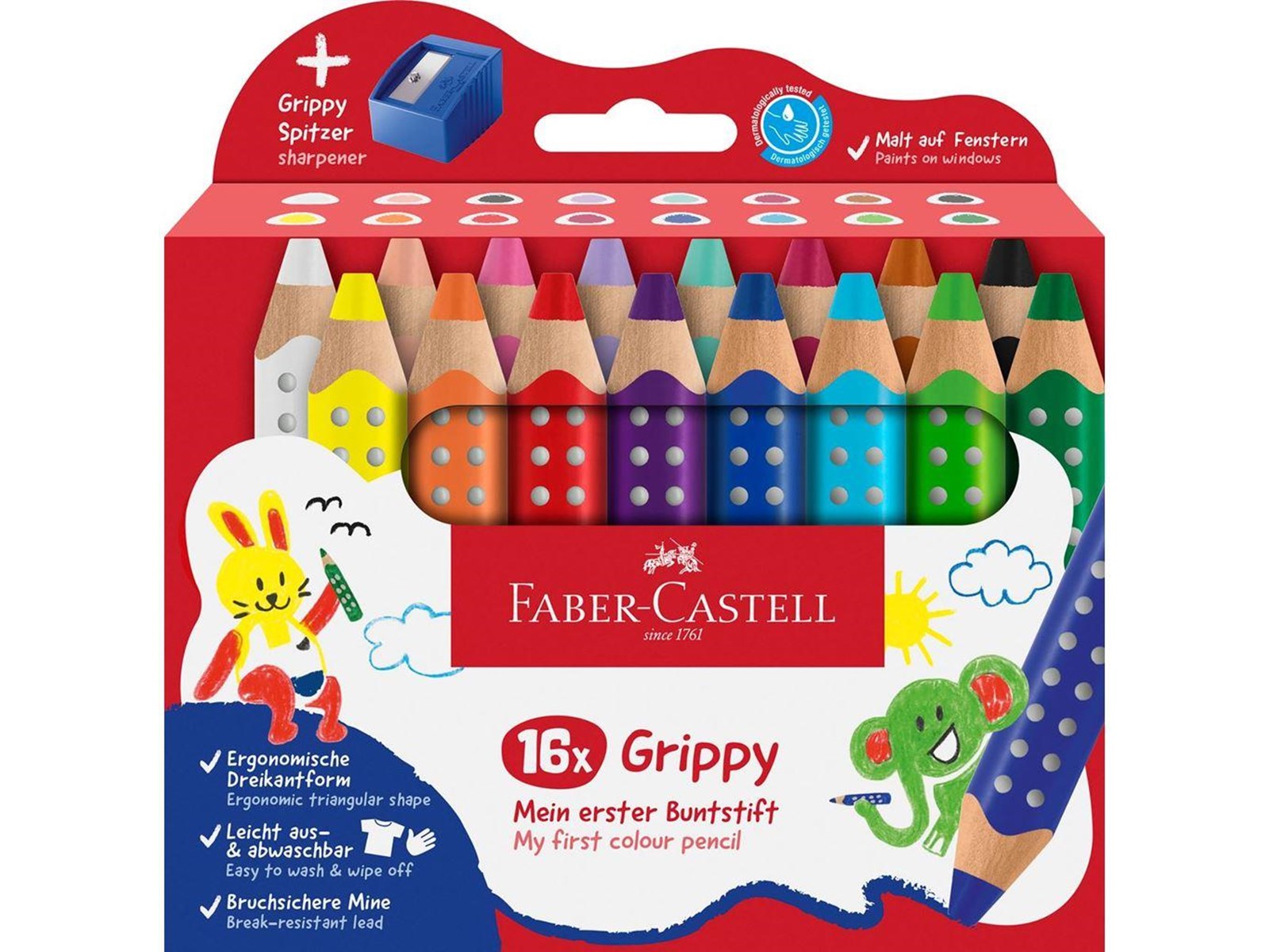 Faber-Castell Grippy - My First Colour Pencil 16x | Günstig