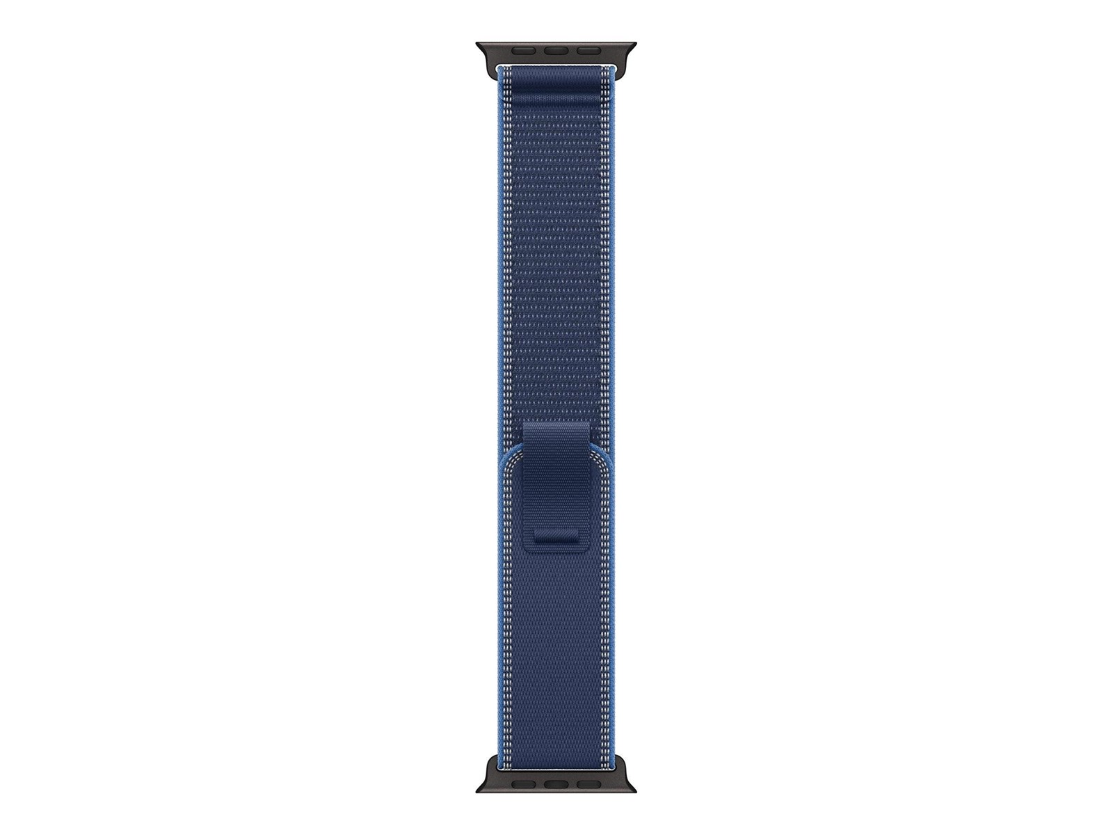 Apple 49mm Blue/Bright Blue Trail Loop - M/L - Black Titanium Finish