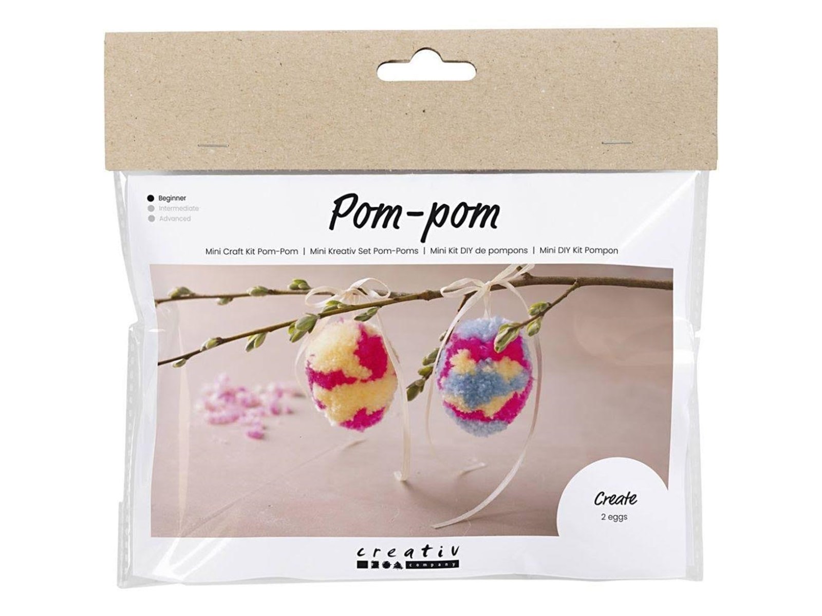 Creativ Company - Mini Hobbyset Pompom Egg 2pcs. | Günstig