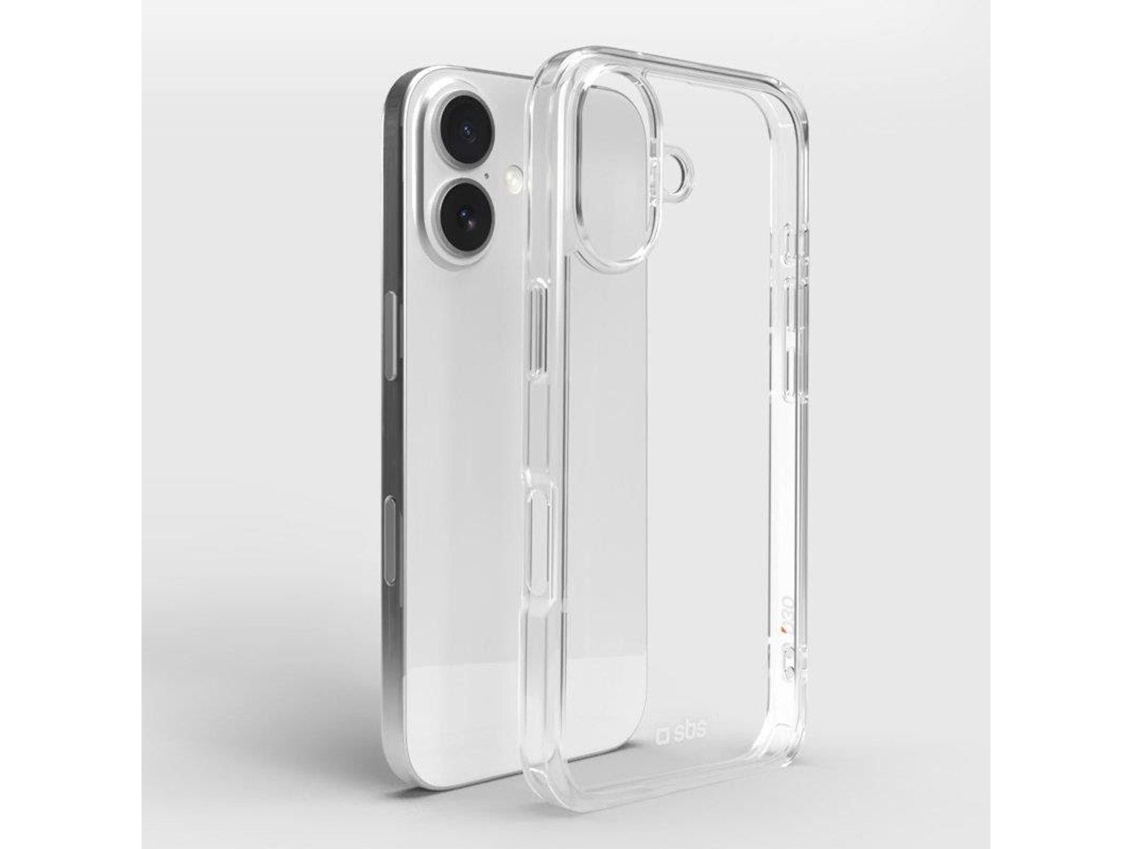 SBS Ultra-strong case for iPhone 16 with D3O technology - Transparent