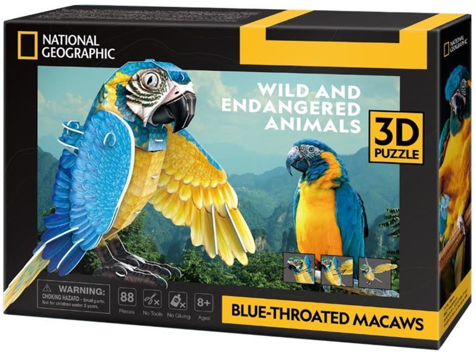 Cubic Fun 3D Puzzle National Geographic Macaw 94pcs. 3D Puzzle