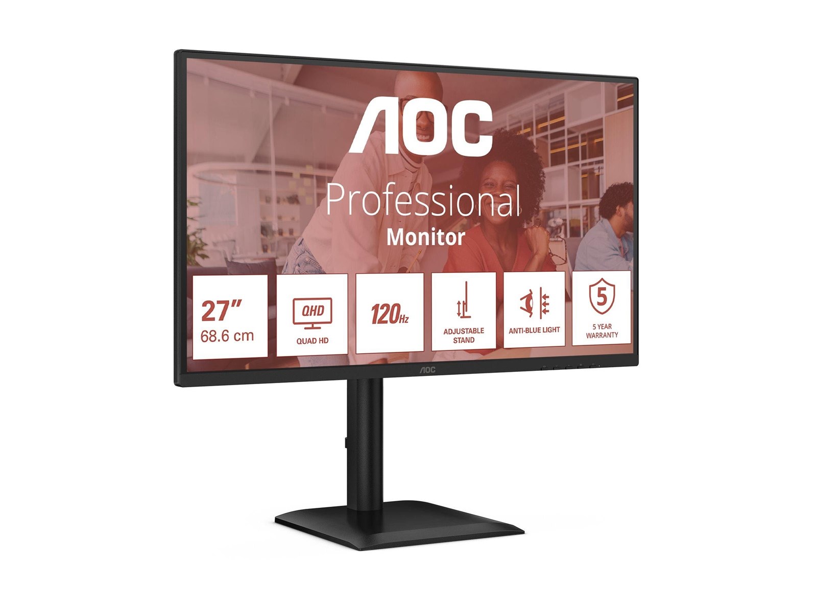 27" AOC Q27E4U - 2560x1440 (QHD) - 120Hz - IPS | Günstig