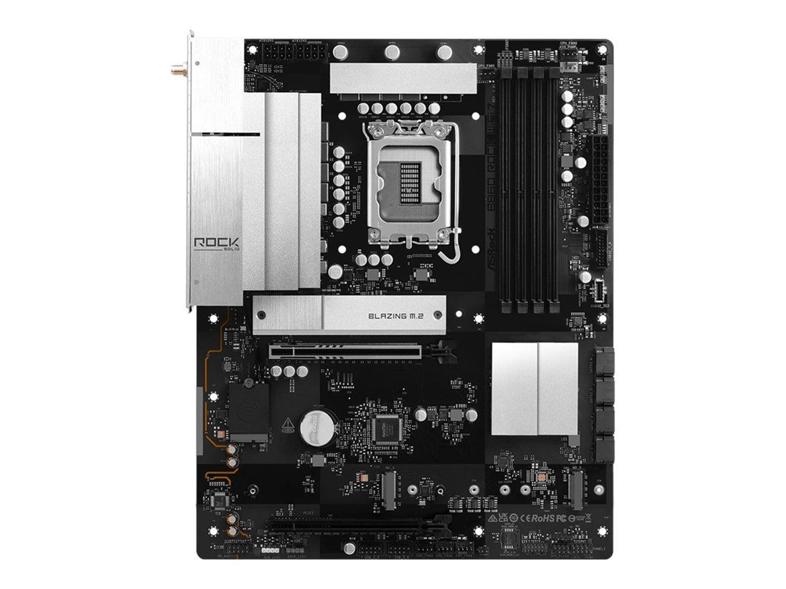 ASRock B860 Rock WiFi 7 - motherboard - ATX - LGA1851 Socket - B860 ...