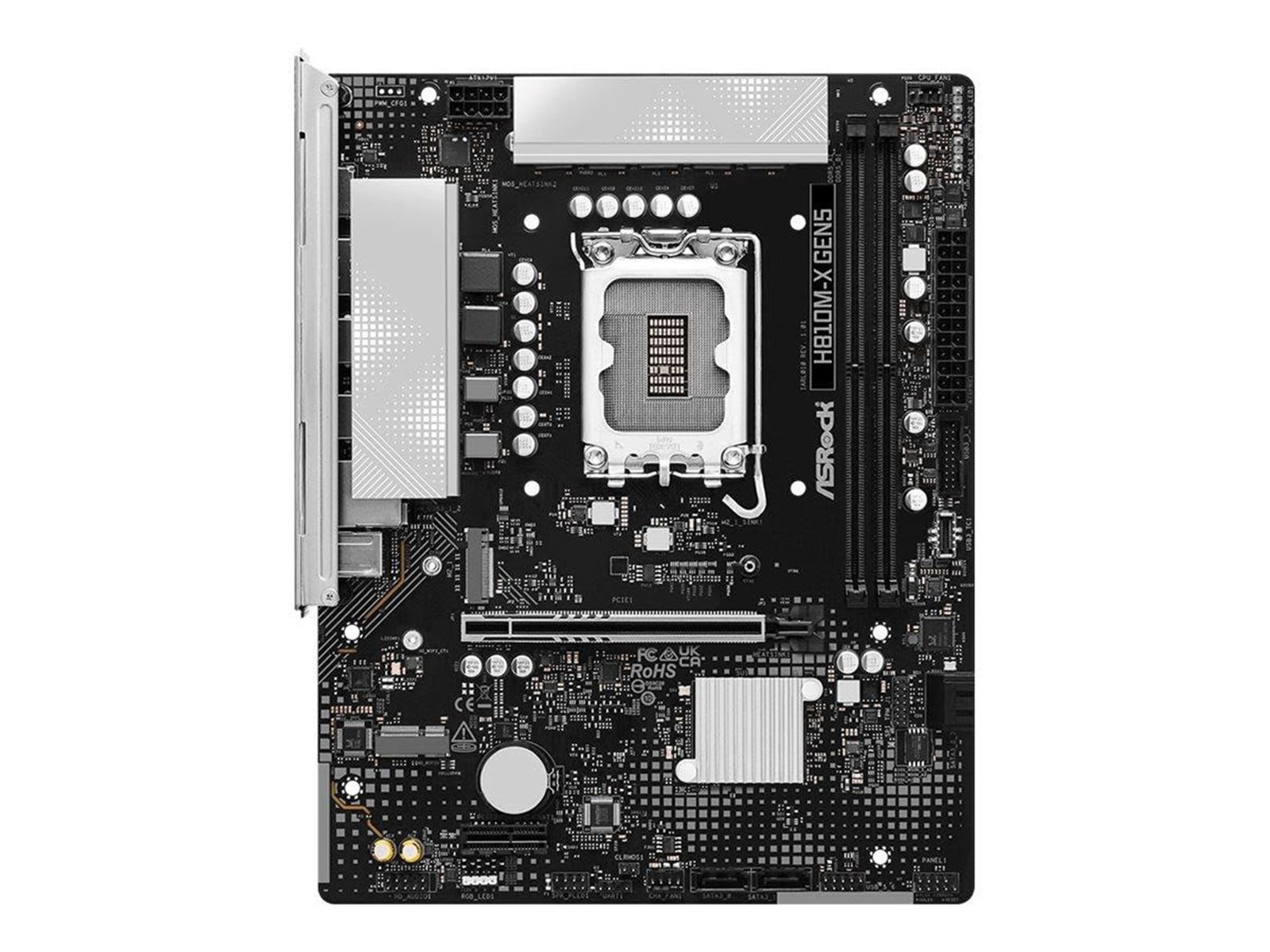 ASRock H810M-X Gen5 - motherboard - micro ATX - LGA1851 Socket - H810 ...