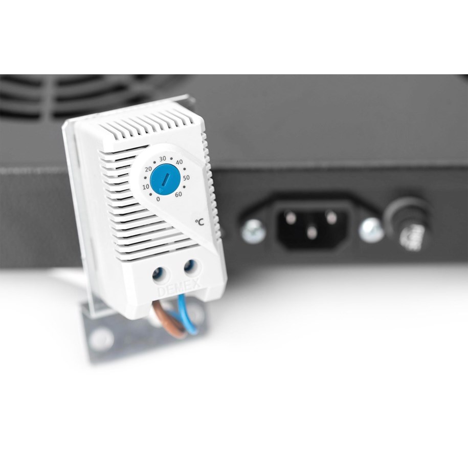 DIGITUS DN-19 FAN-4-HO-SW Ventilation Unit for variable 483 mm (19 ...