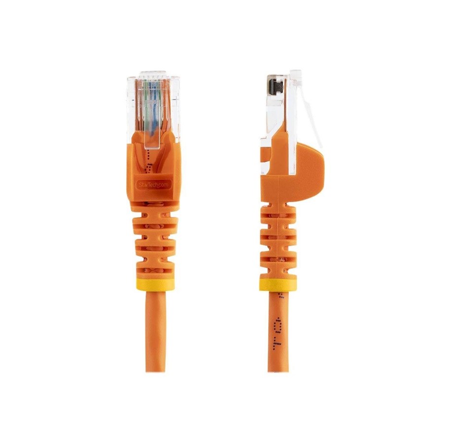 StarTech.com 5m Orange Cat5e / Cat 5 Snagless Ethernet Patch Cable 5 m ...