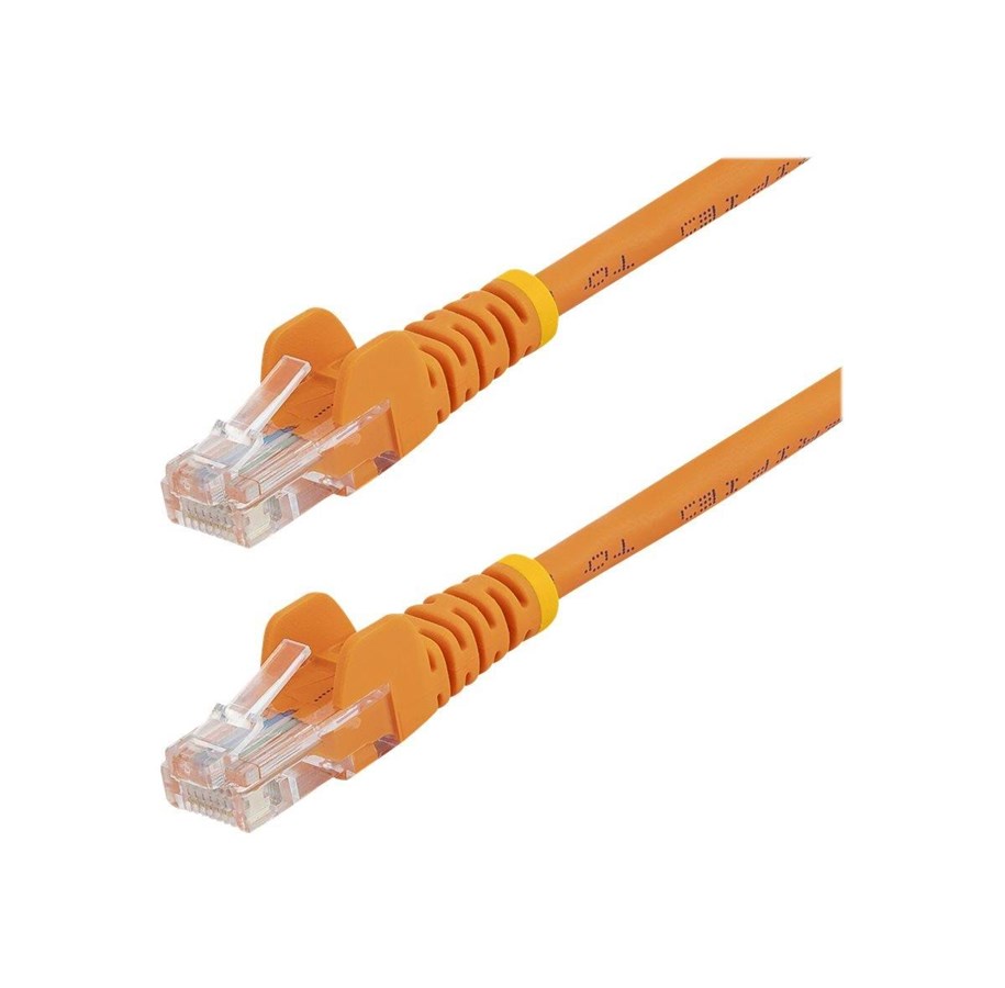 StarTech.com 5m Orange Cat5e / Cat 5 Snagless Ethernet Patch Cable 5 m ...