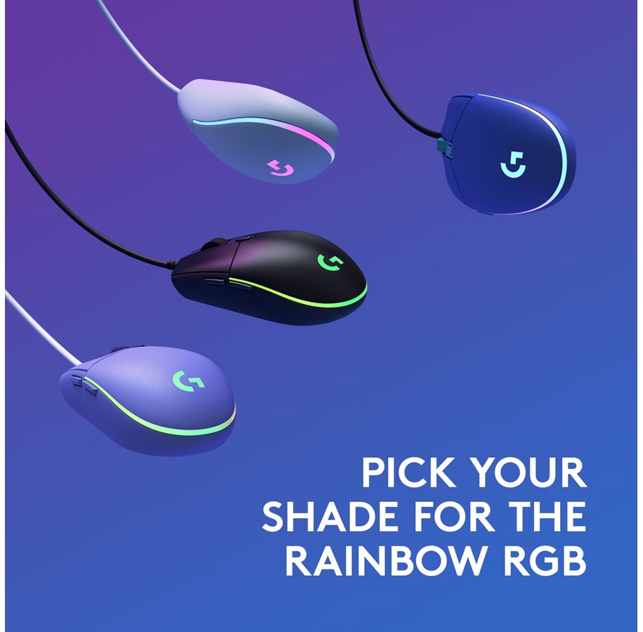 Logitech G203 LIGHTSYNC - Blue - Gaming Maus (Blau mit RGB) | Günstig