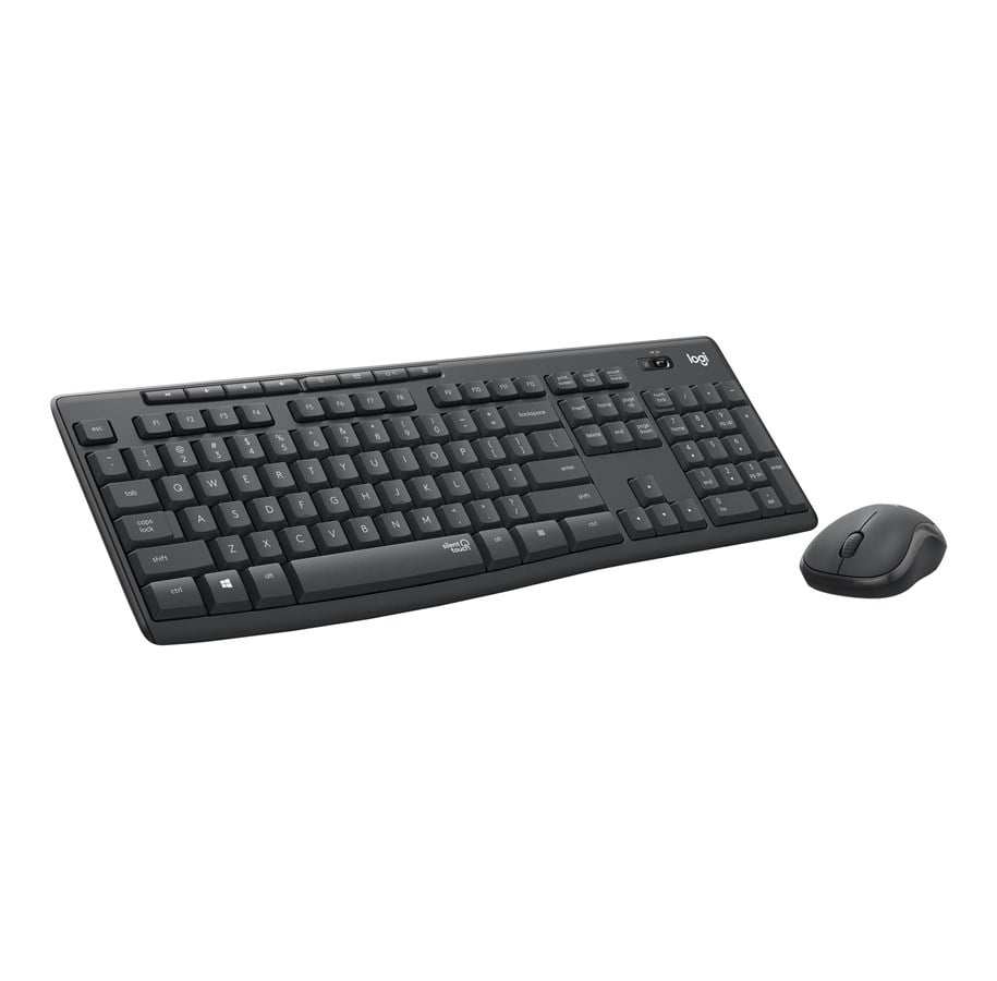 Logitech MK295 Silent - keyboard and mouse set - French - graphite ...