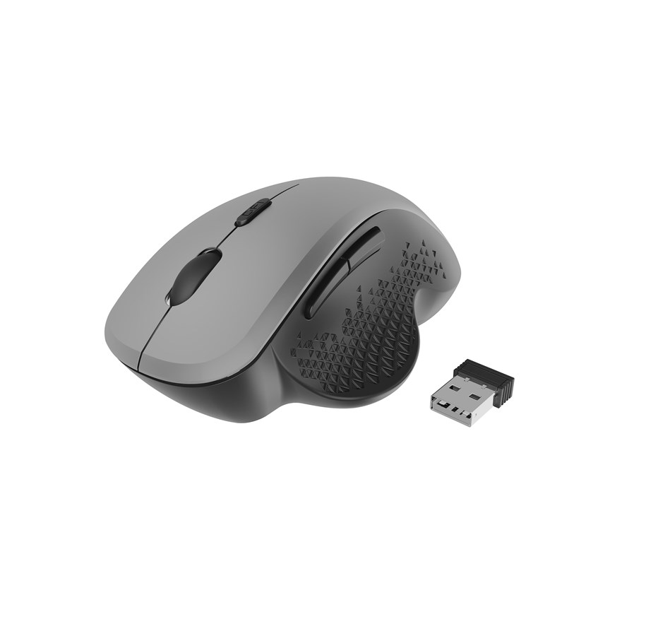 Gembird Ergonomic wireless optical mouse 6B-02 - Maus (Silber)