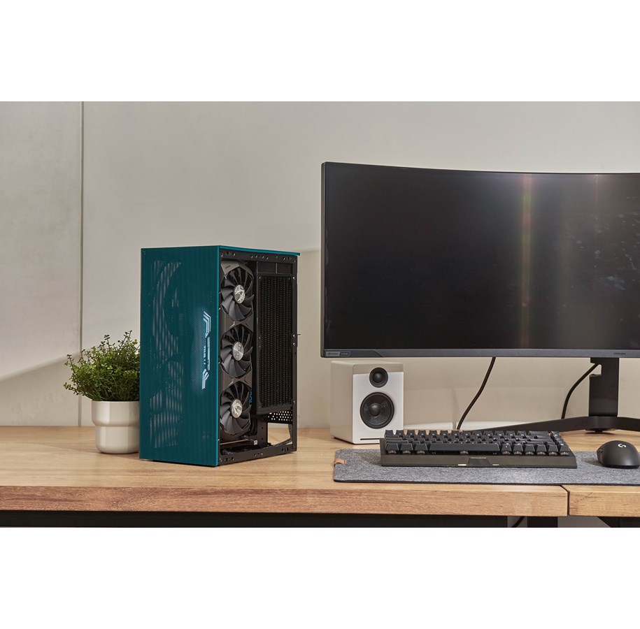 Ssupd Meshroom S V2 Mini-ITX Case - Full Mesh - Charcoal Black - PCIE 4 ...