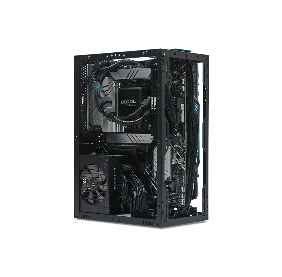 Ssupd Meshroom S V2 Mini-ITX Case - Full Mesh - Charcoal Black - PCIE 4 ...