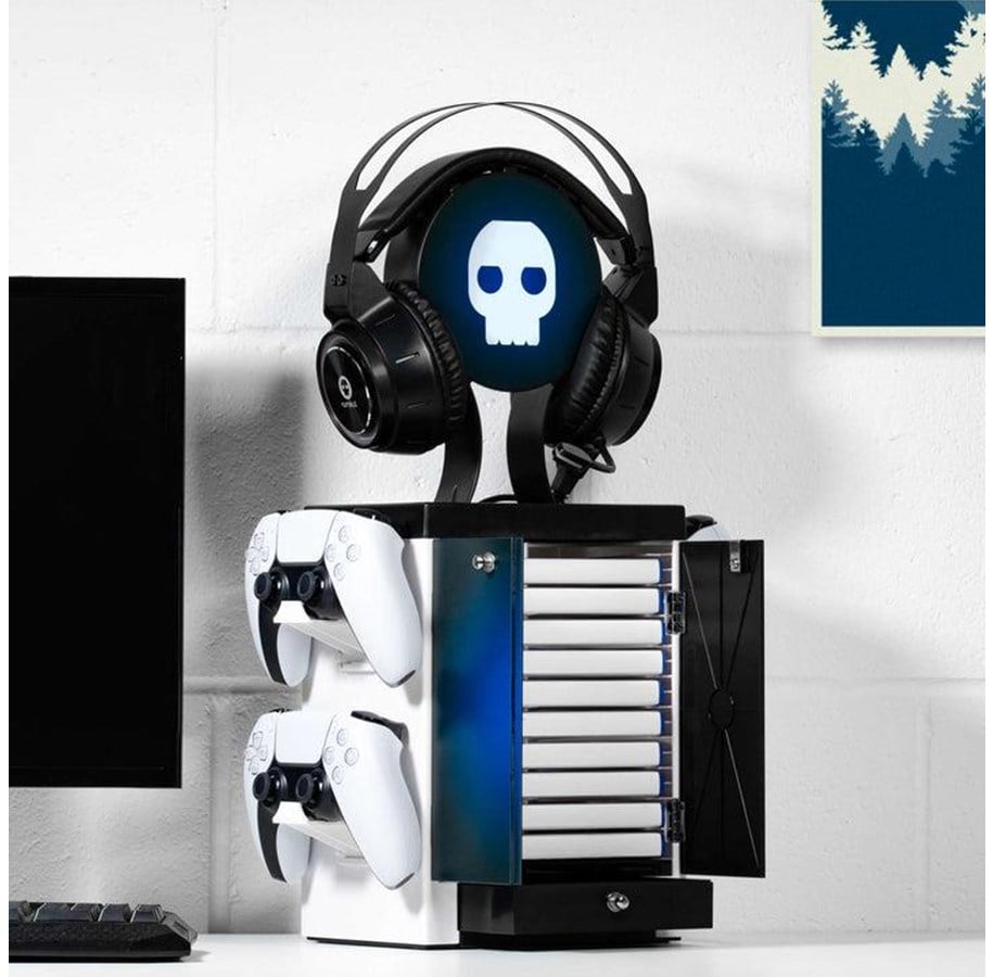 Numskull PlayStation 5 Inspired Blue and White Gaming Locker - Locker
