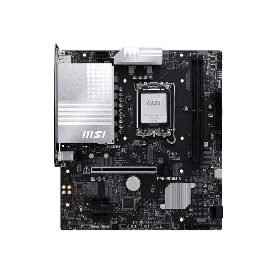 MSI PRO H810M-B - motherboard - micro ATX - LGA1851 Socket - H810 ...