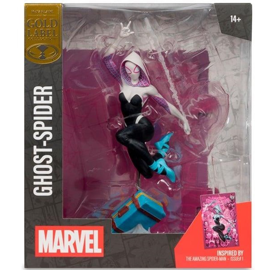 Mcfarlane Toys Marvel Ghost Spider Collectible With Scene The