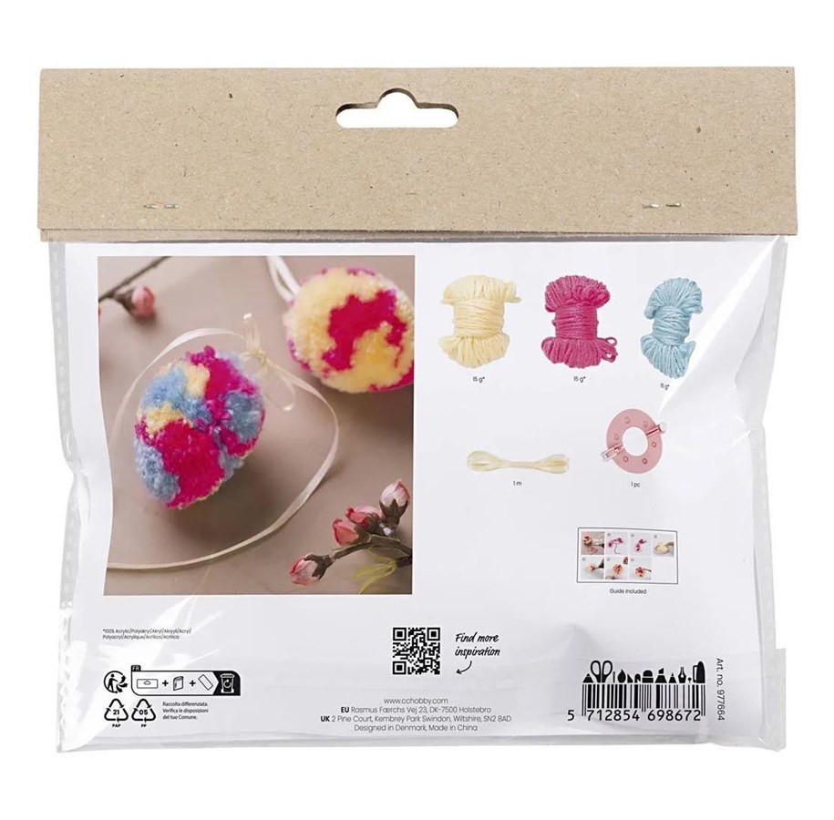 Creativ Company - Mini Hobbyset Pompom Egg 2pcs. | Günstig