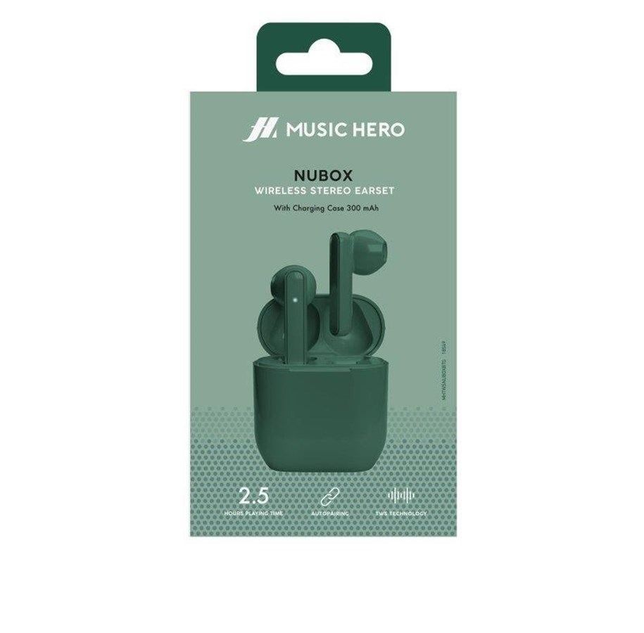 MUSIC HERO Nubox True Wireless Stereo headphones - Green | Günstig