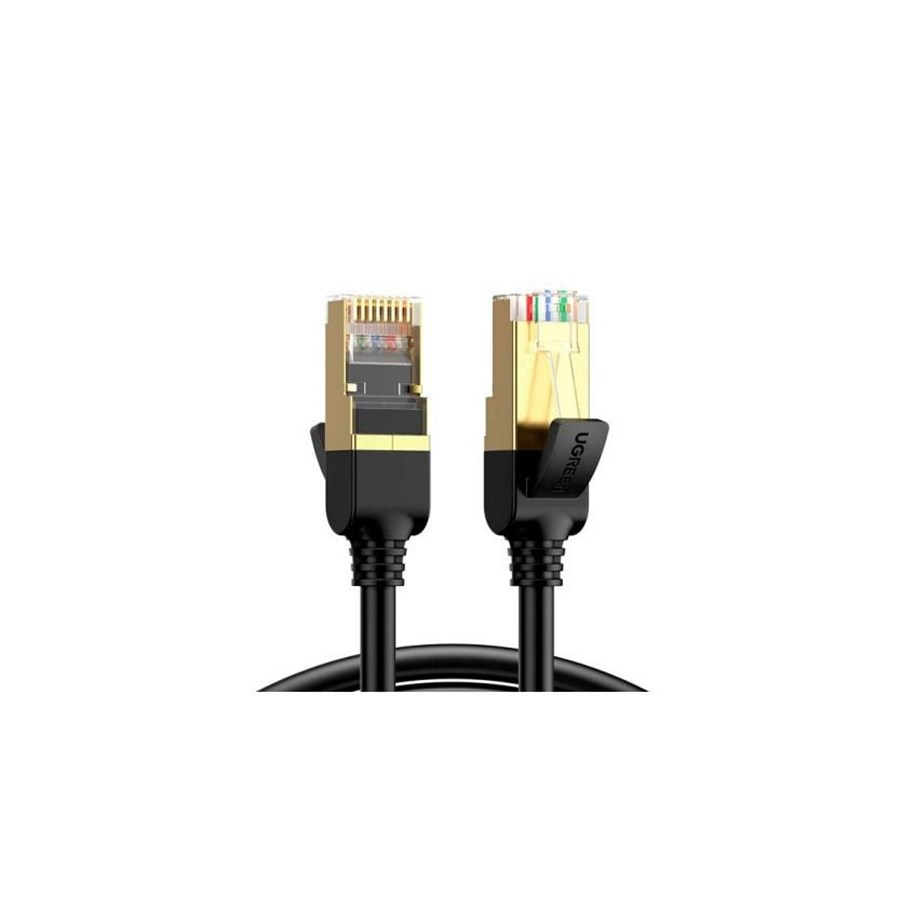UGREEN networking cable Black 1 m Cat7 F/FTP (FFTP)v - Schwarz - 1 meter