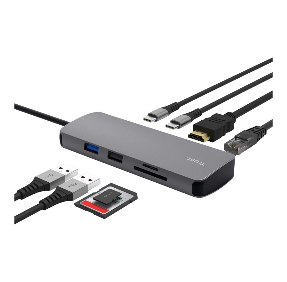 Trust Dalyx - docking station - USB-C 3.2 - HDMI - 10Mb LAN | Günstig