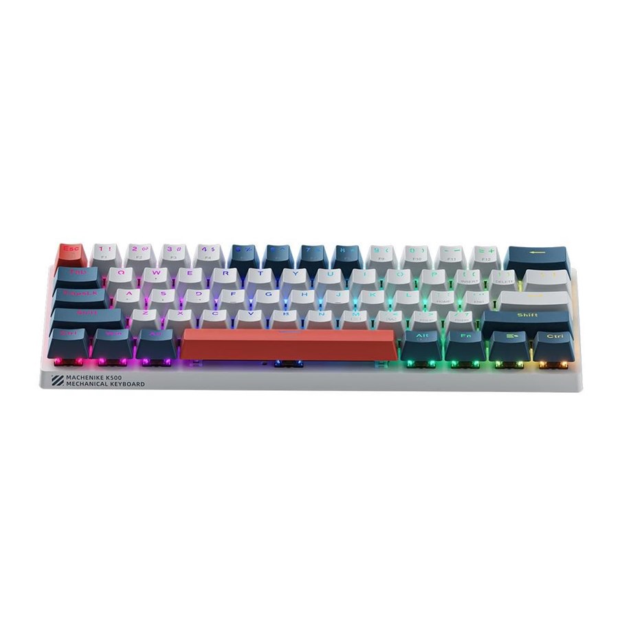 Machenike K500-B61 Gaming Keyboard Wired Mechanical Backlit Red Switch ...