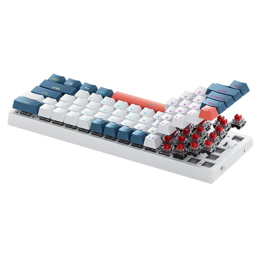 Machenike K500-B61 Gaming Keyboard Wired Mechanical Backlit Red Switch ...