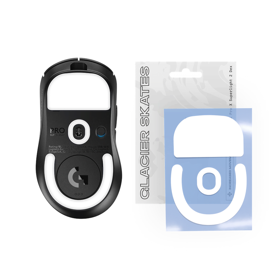 Threepointzero Glacier Skates - for Logitech G Pro X Superlight 2 DEX