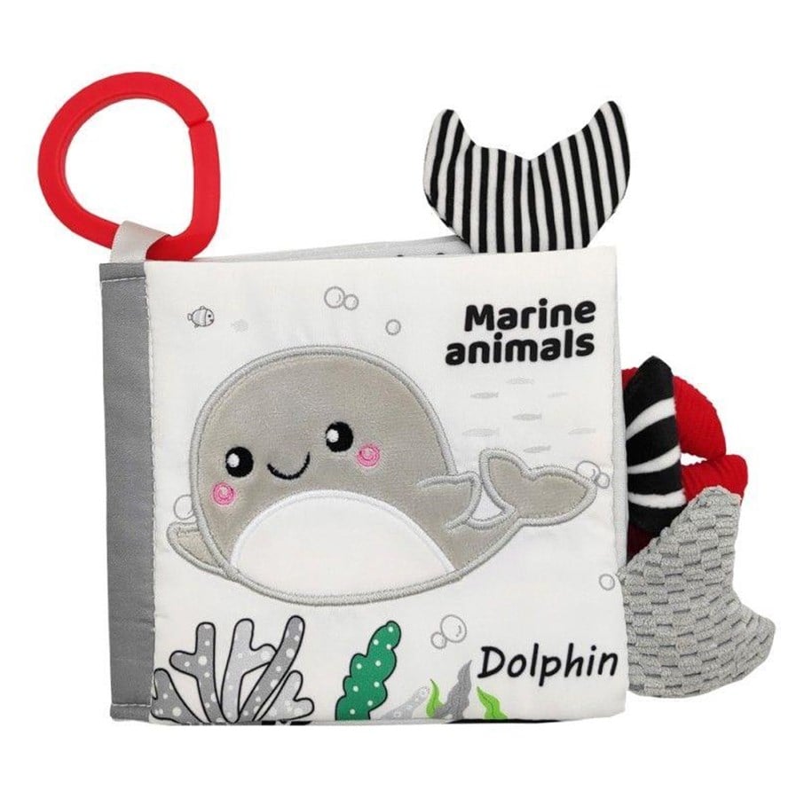 Akuku First book from fabric sensory book MARINE ANIMA | Günstig